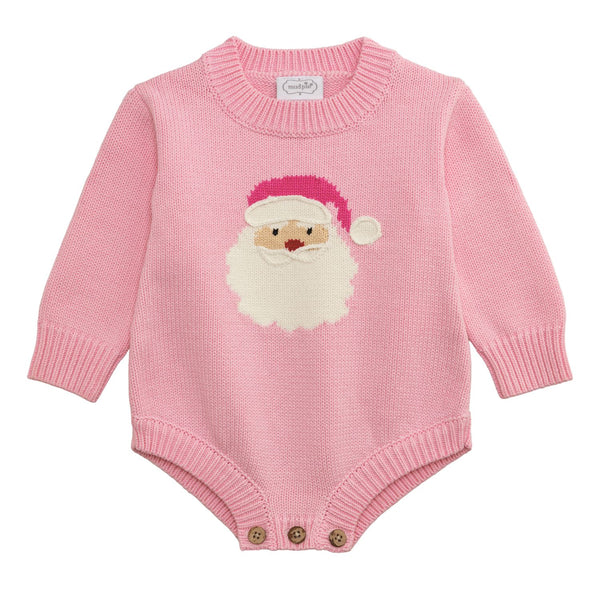 Pink Santa Baby Sweater Bubble – Love Bliss Baby