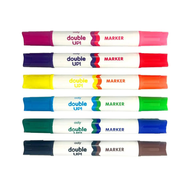 Double Up! Double Ended Markers - Set of 6/12 Colors – Love Bliss Baby